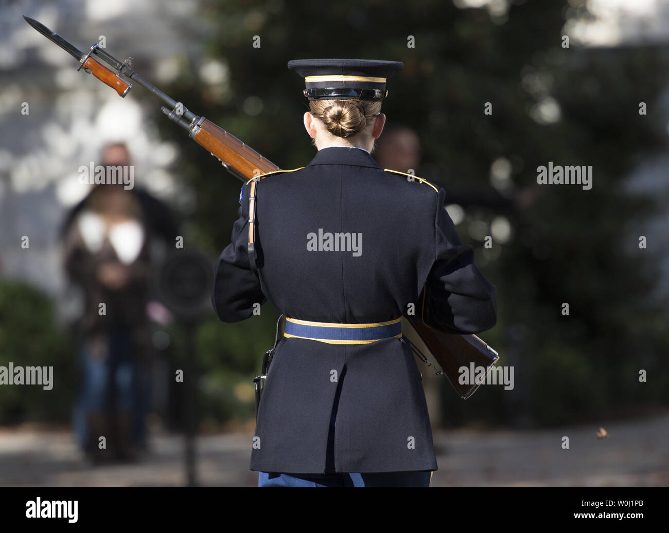 Sgt. Ruth A. Hanks, who is training to receive her Tomb Badge ...