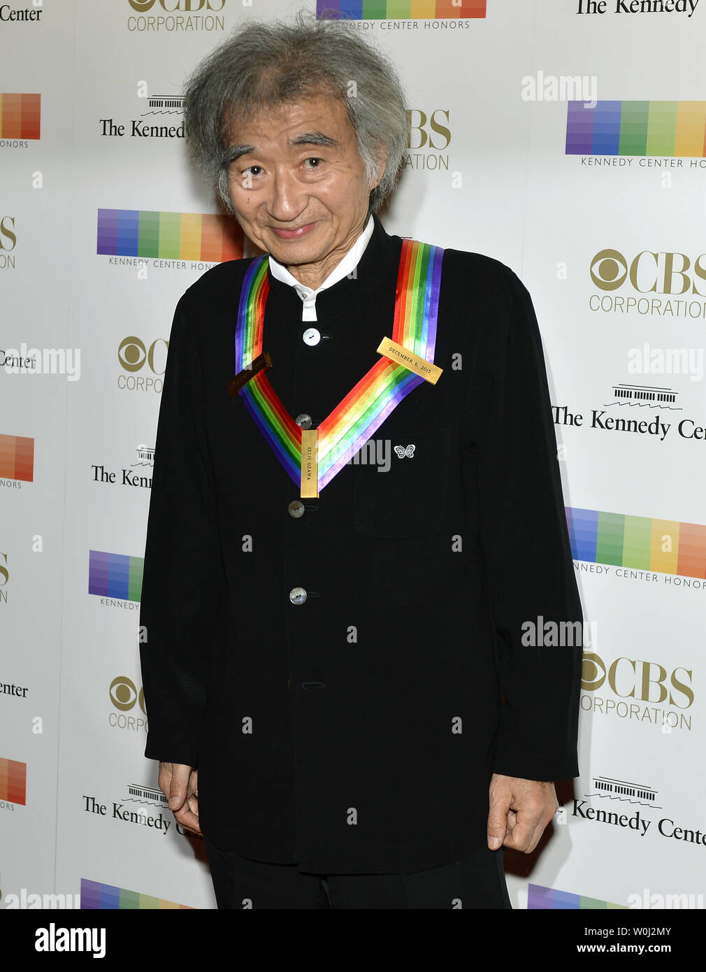 2015 Kennedy Center Honoree Japanese conductor Seiji Ozawa poses for ...