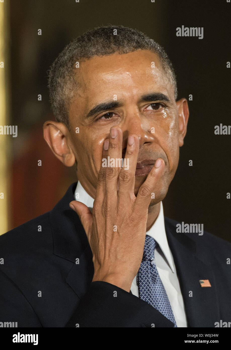 Barack Obama Crying After Shooting
