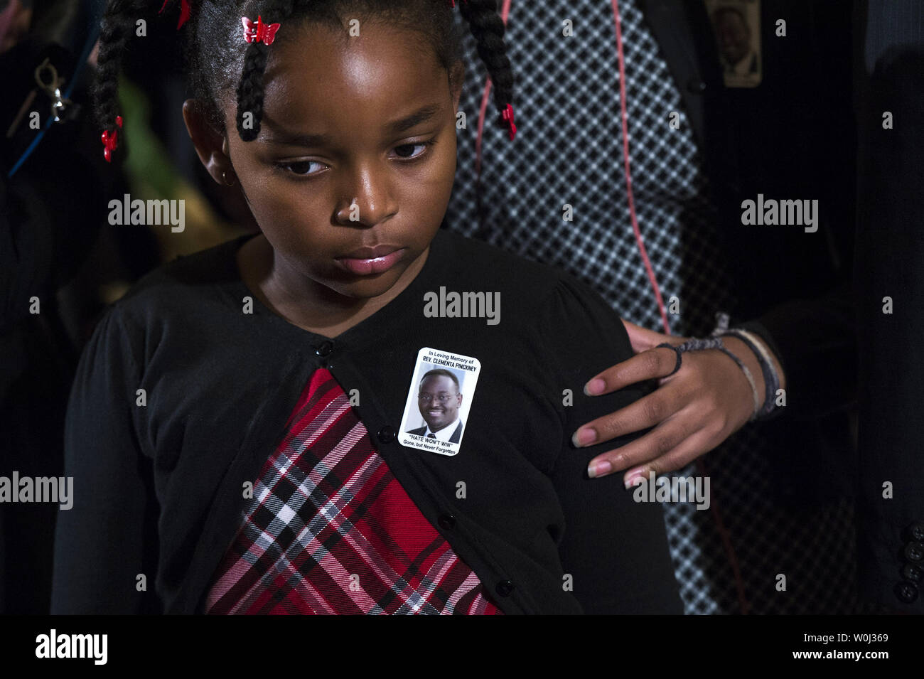 Malana Pinckney, the daughter of Rev. Clementa C. Pinckney who was ...