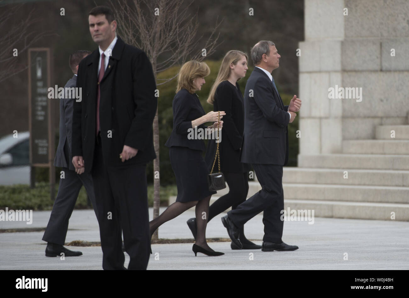 U.S. Supreme Court Chief Justice John Roberts arrives to the Basilica ...