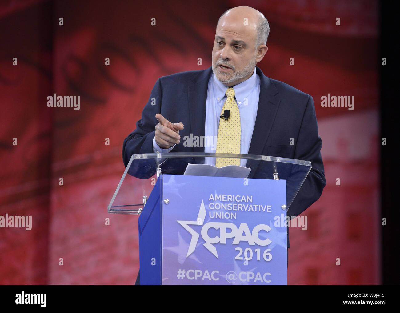 Author and radio host Mark Levin makes remarks at the Conservative ...