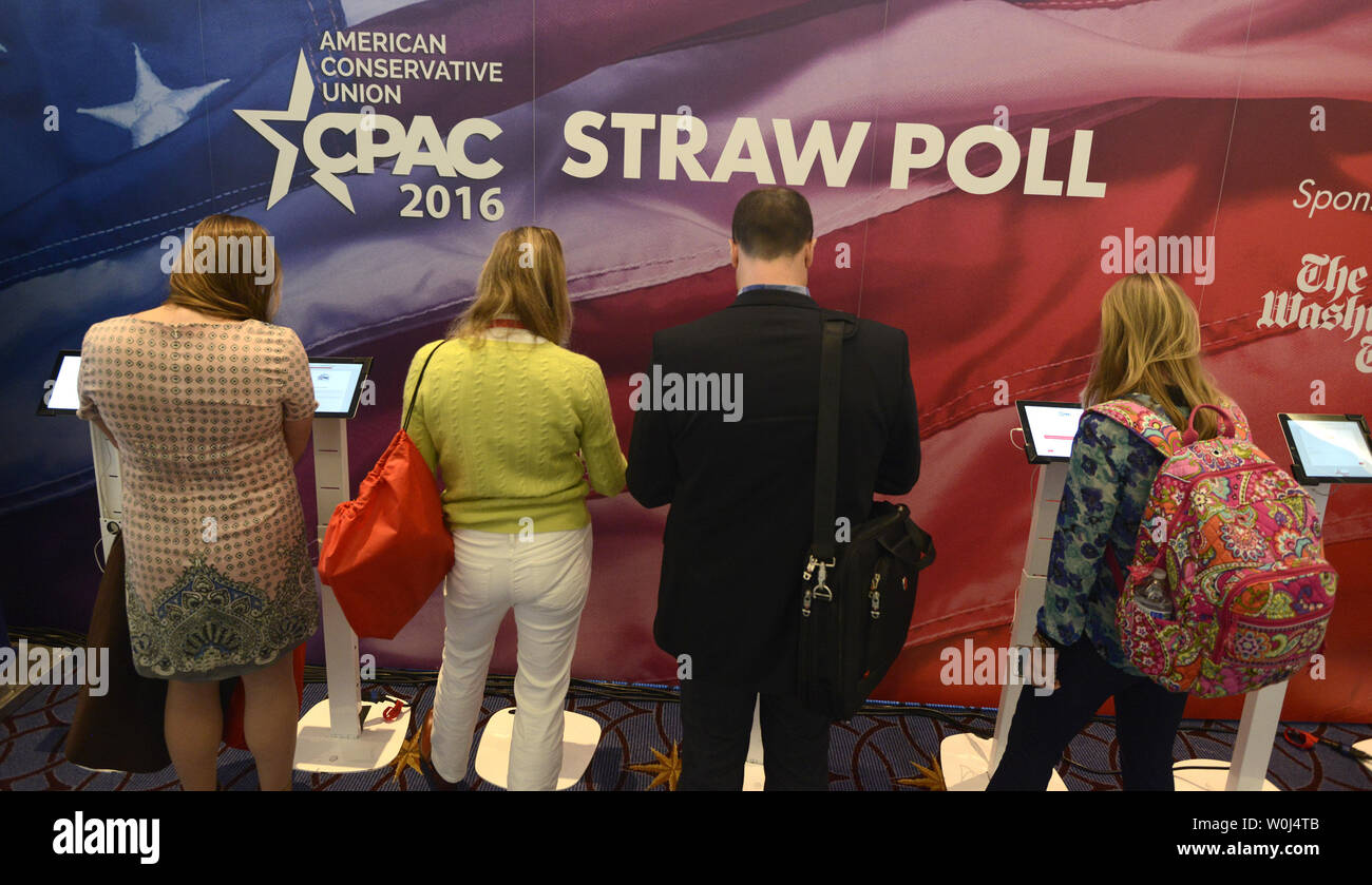 Cpac straw poll hi-res stock photography and images - Alamy