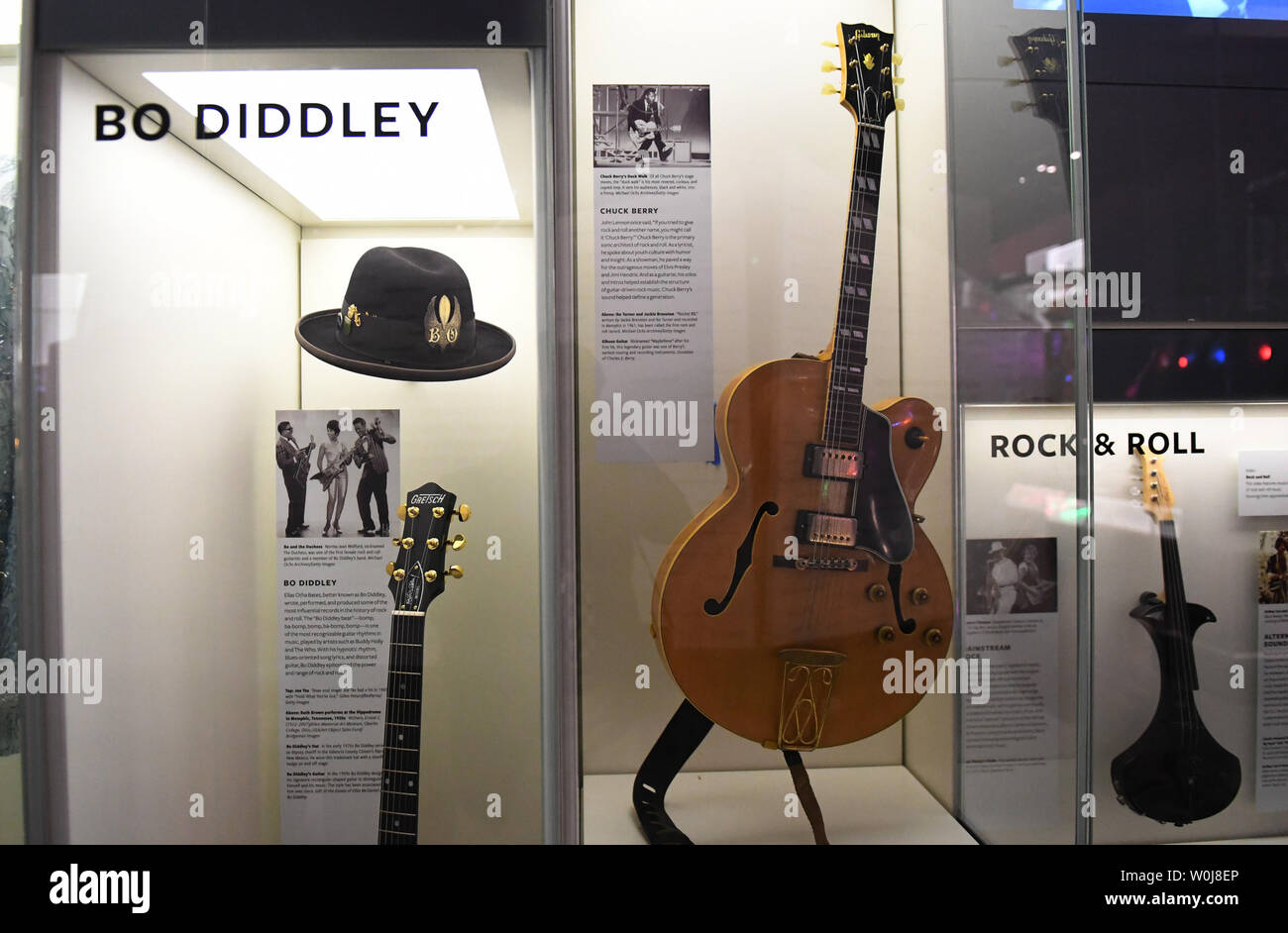 Guitars of famous early rock 'n roll artists are part of a music ...