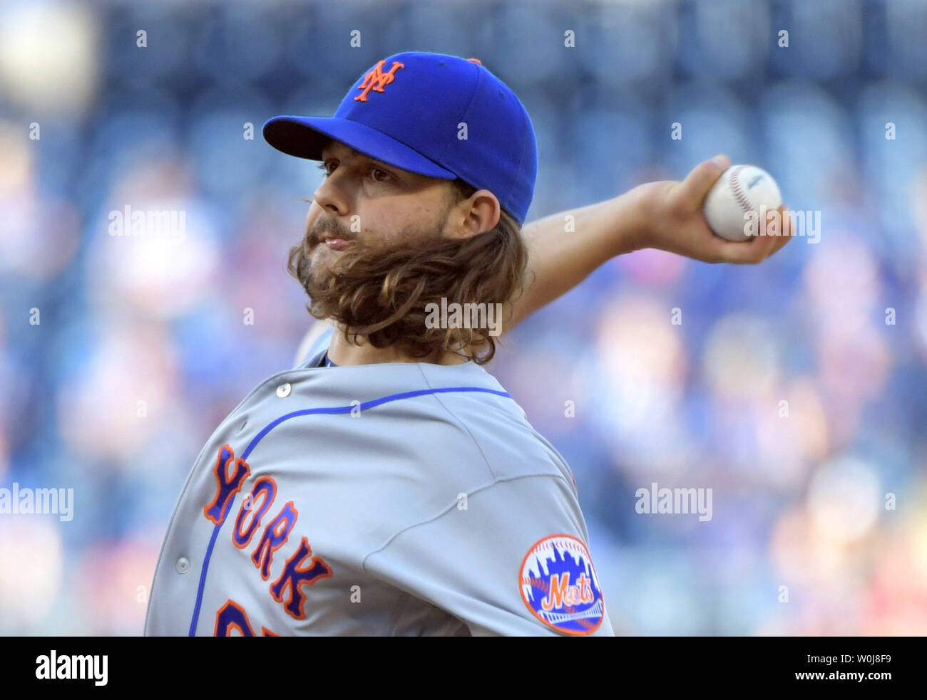 New York Mets pitcher Robert Gsellman pitches against the Washington ...