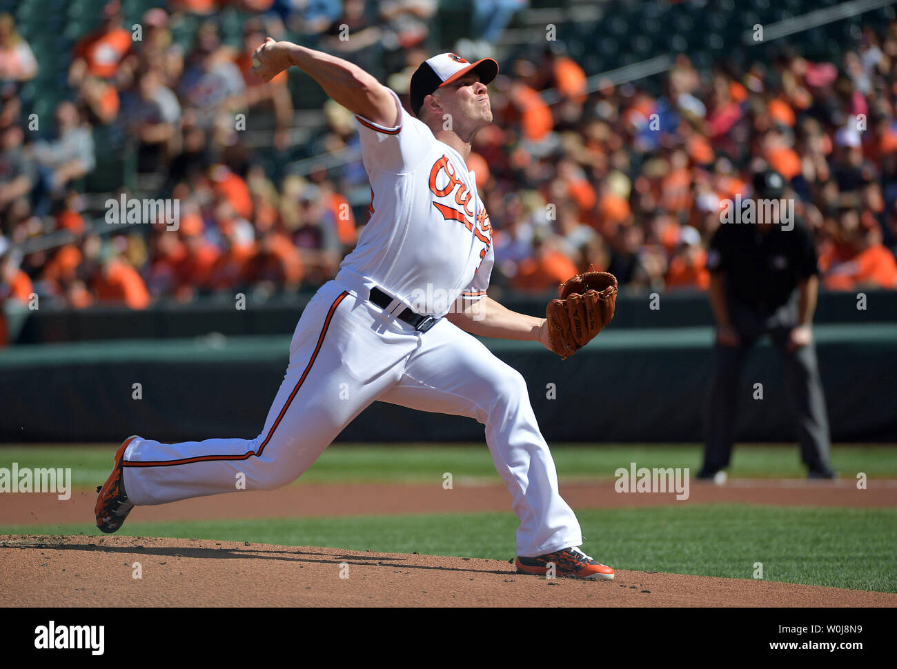 Baltimore Orioles pitcher Dylan Bundy pitches against the Arizona ...