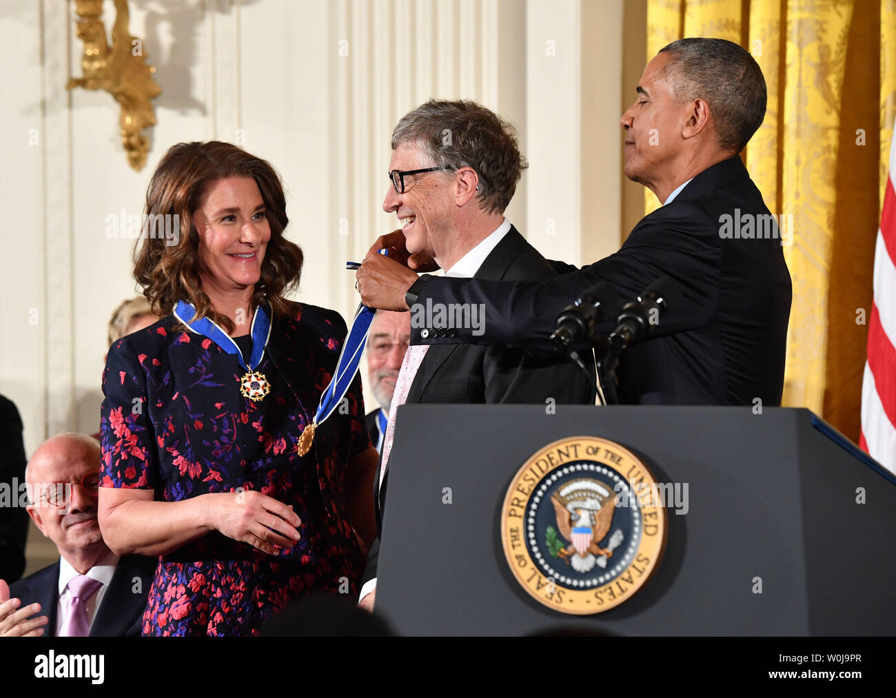 President Barack Obama awards the Presidential Medal of Freedom to Bill ...