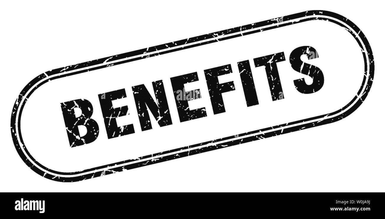 benefits stamp. benefits square grunge sign. benefits Stock Vector ...