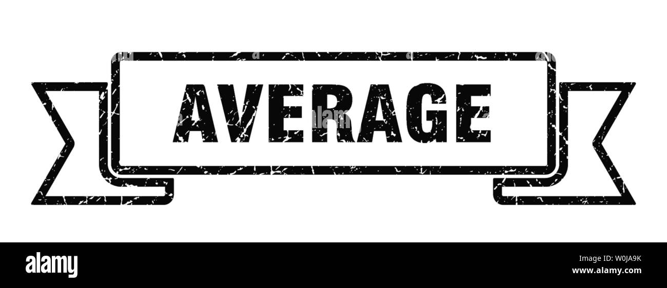 average grunge ribbon. average sign. average banner Stock Vector Image ...