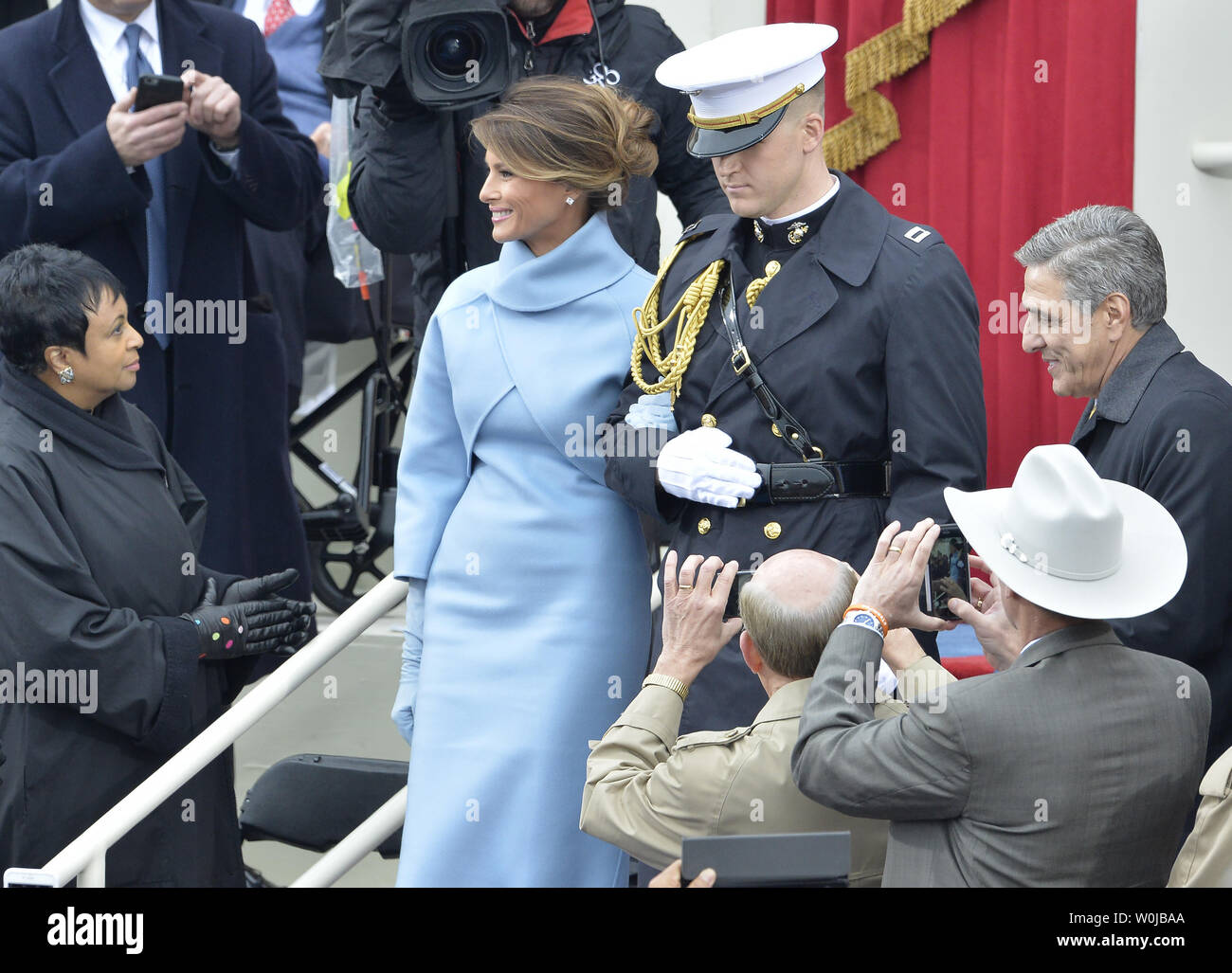 the inauguration ceremony at the Capitol on January 20, 2017 in ...