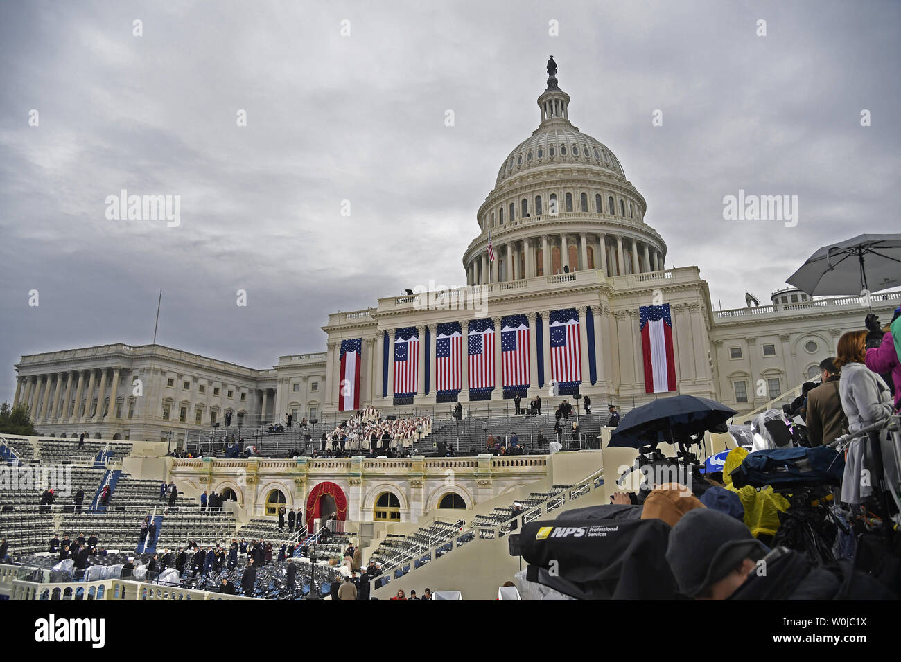 Choir members gather before president elect Donald Trump's inauguration ...