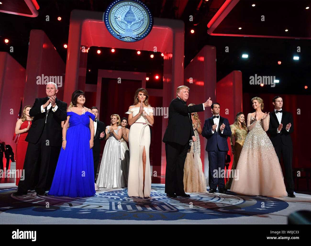 President Donald Trump, First Lady Melanie Trump, Vice-President Mike ...