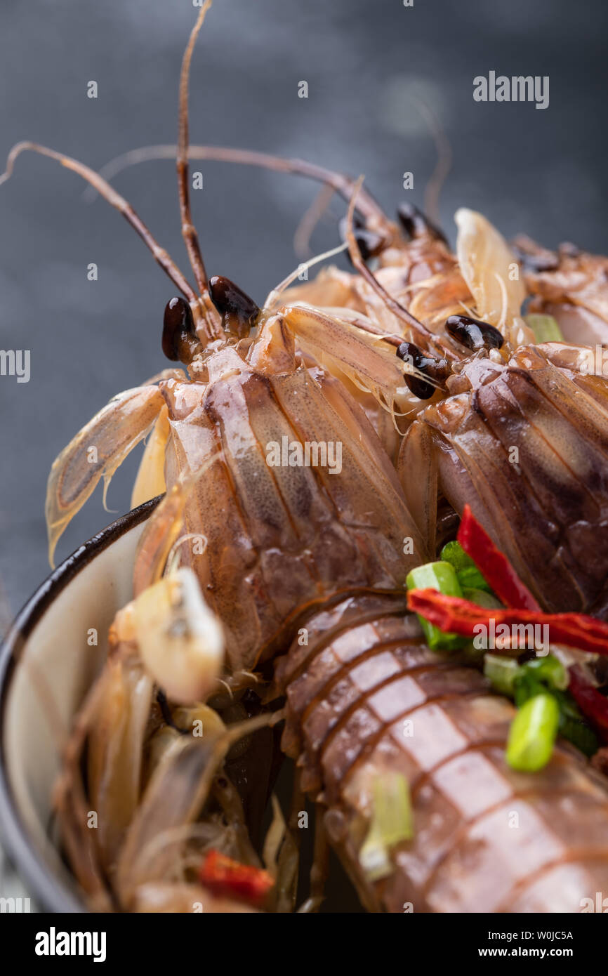 Spicy Pippi Shrimp Stock Photo - Alamy