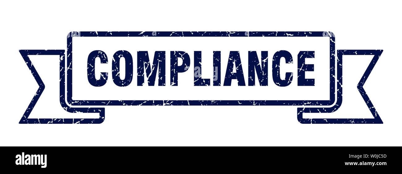 compliance grunge ribbon. compliance sign. compliance banner Stock ...