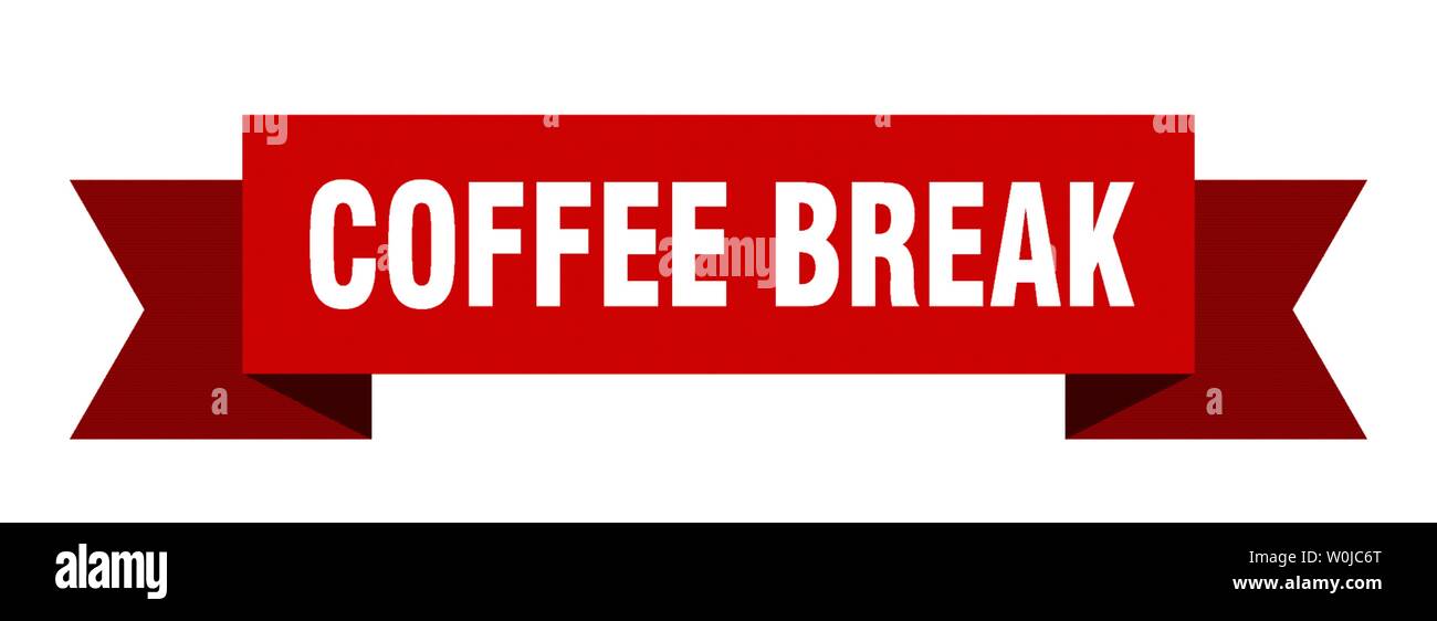 coffee break ribbon. coffee break isolated sign. coffee break banner ...