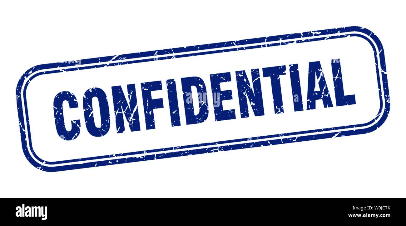confidential stamp. confidential square grunge sign. confidential Stock ...