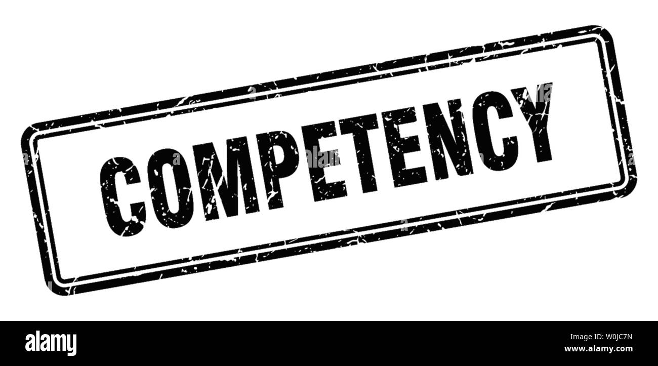 competency stamp. competency square grunge sign. competency Stock ...