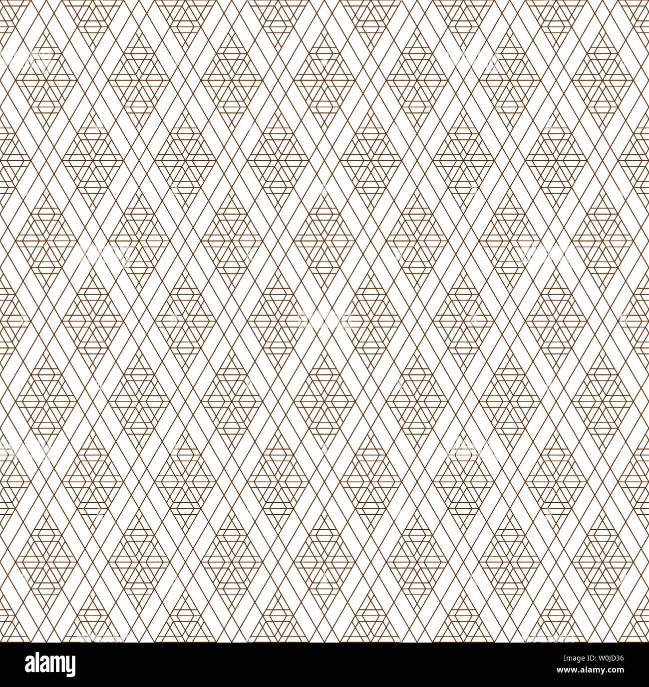 Japanese seamless geometric pattern .Gold silhouette lines.For design ...