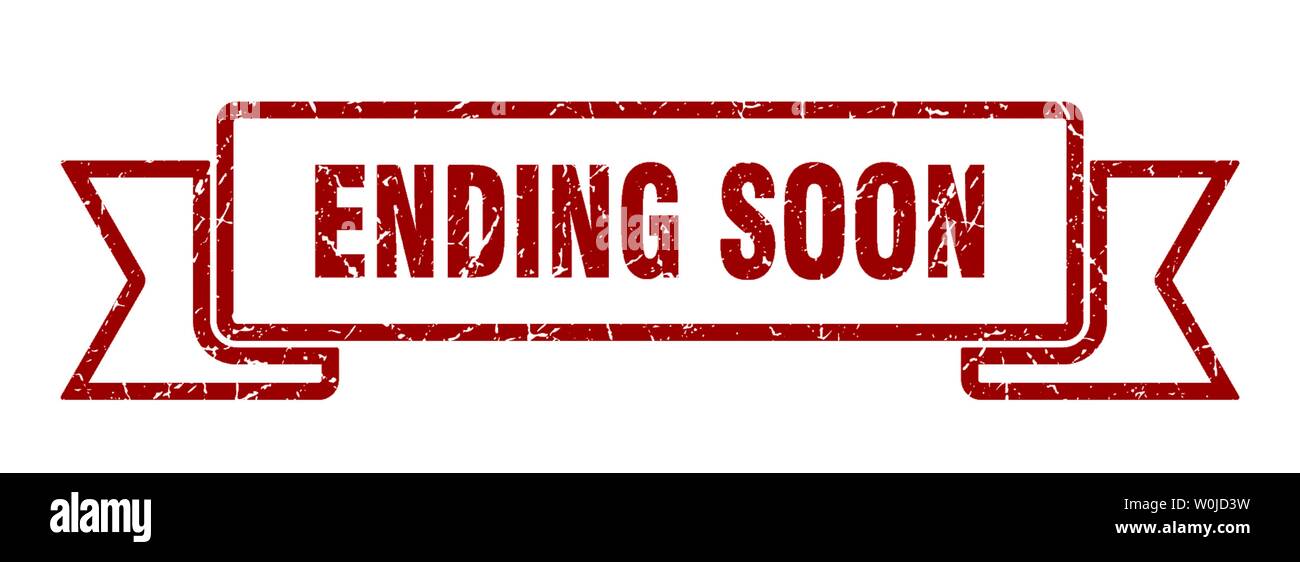 Ending soon banner Stock Vector Images - Alamy