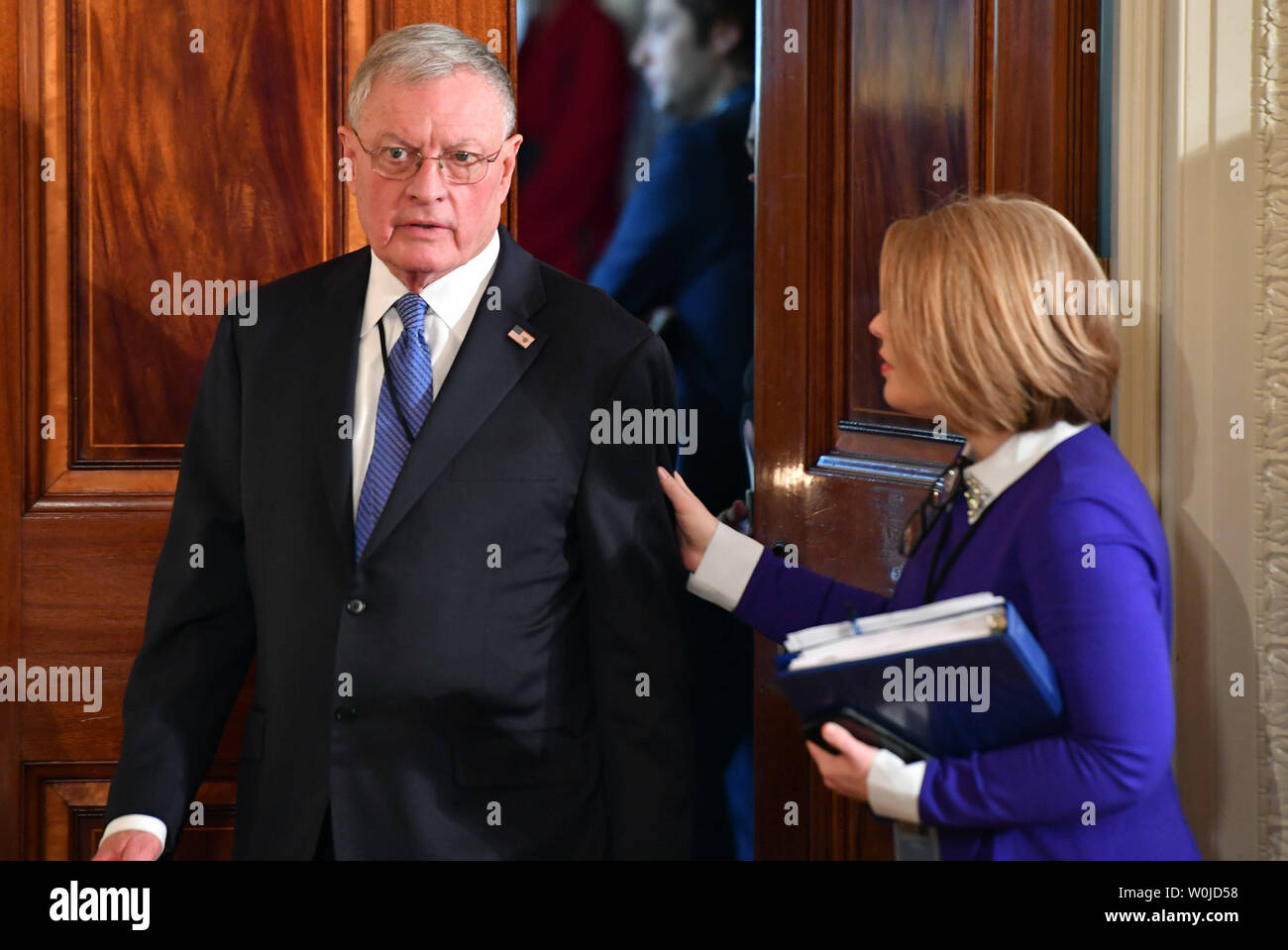 Joseph Kellogg, Acting National Security Advisory, arrives to a joint ...