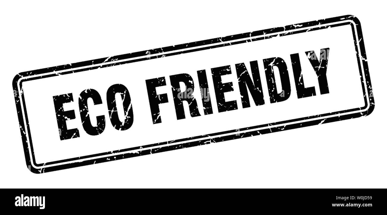 eco friendly stamp. eco friendly square grunge sign. eco friendly Stock ...