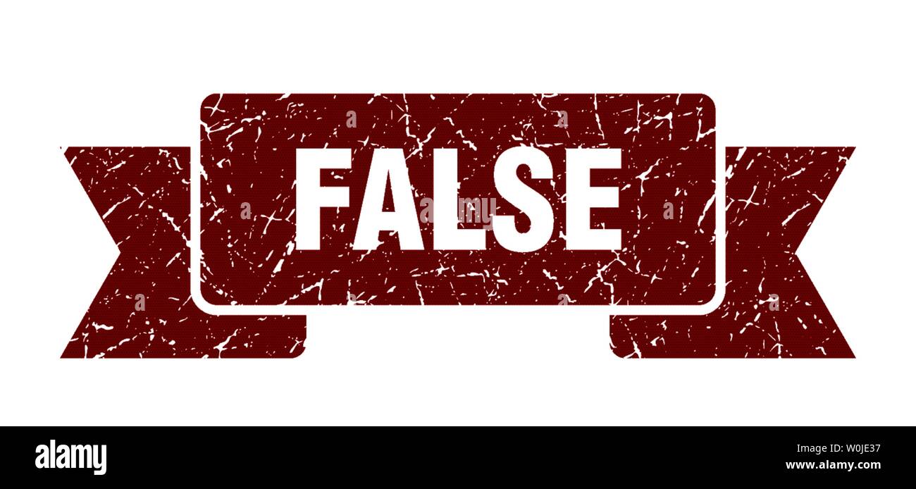 false grunge ribbon. false sign. false banner Stock Vector Image & Art ...