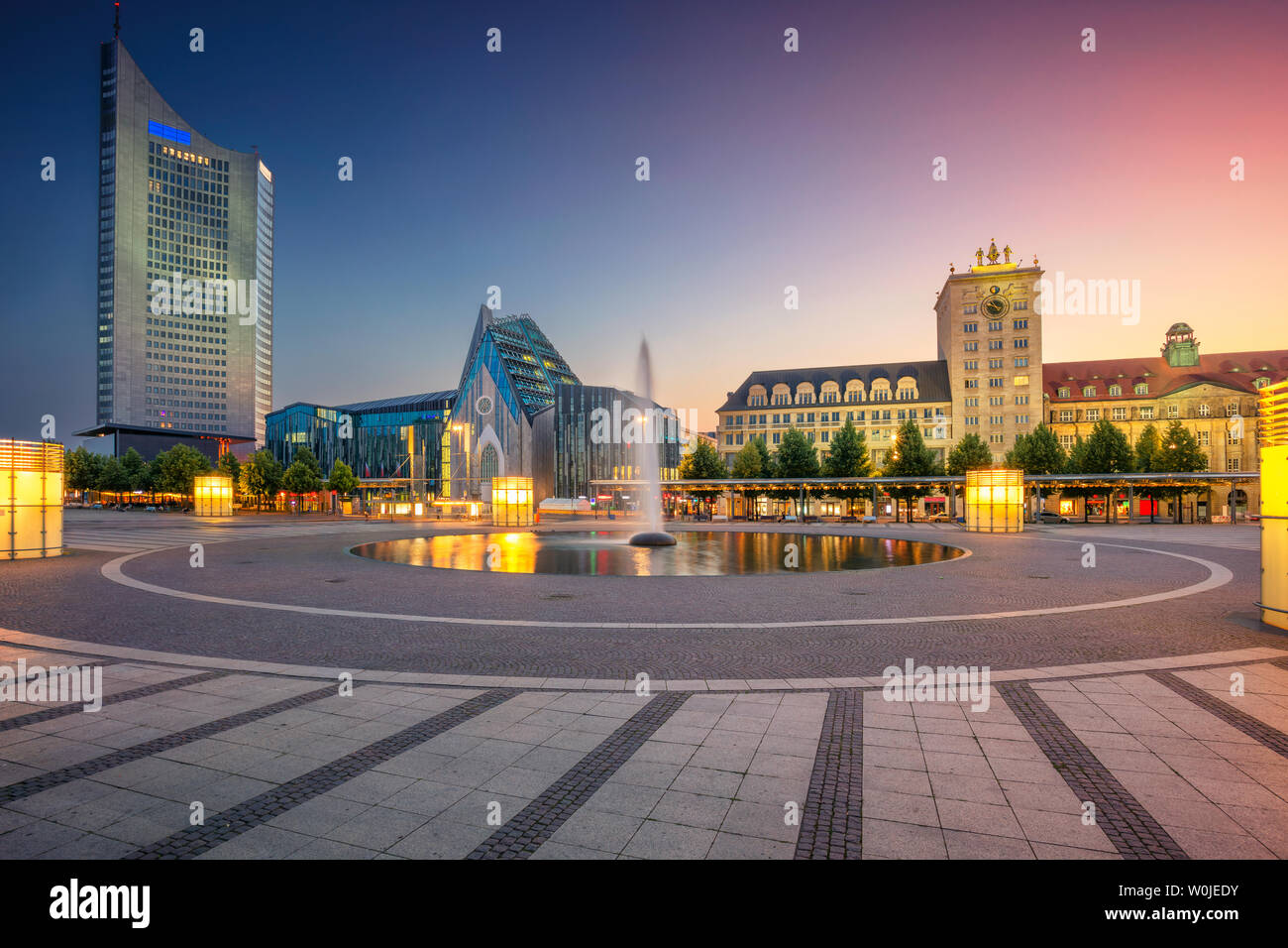 Leipzig, Germany. Cityscape image of Leipzig downtown during beautiful ...