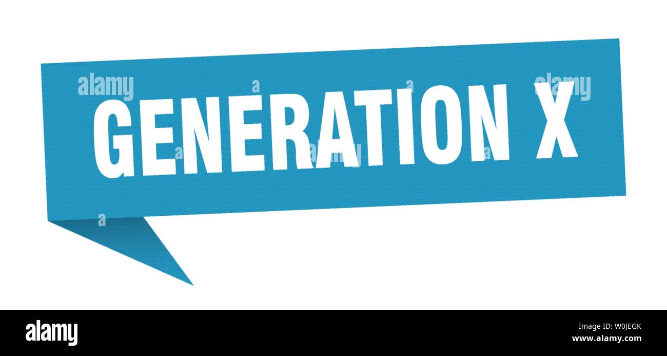 generation x speech bubble. generation x sign. generation x banner ...