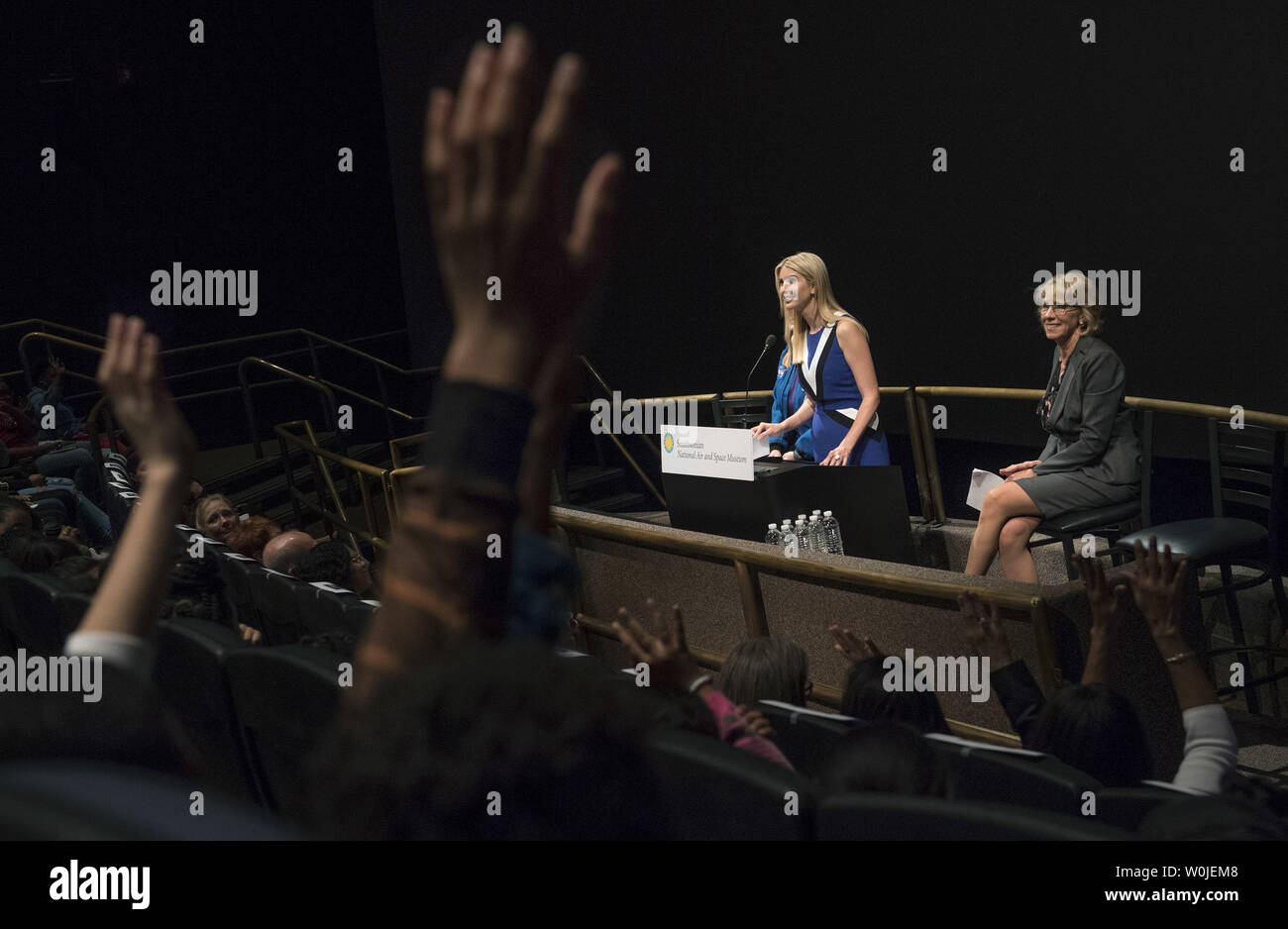 Ivanka Trump, the President's Trump daughter, speaks to school children ...