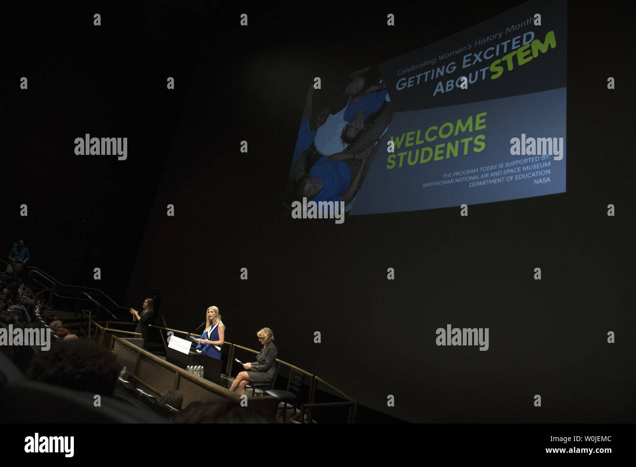 Ivanka Trump, the President's Trump daughter, speaks to school children ...