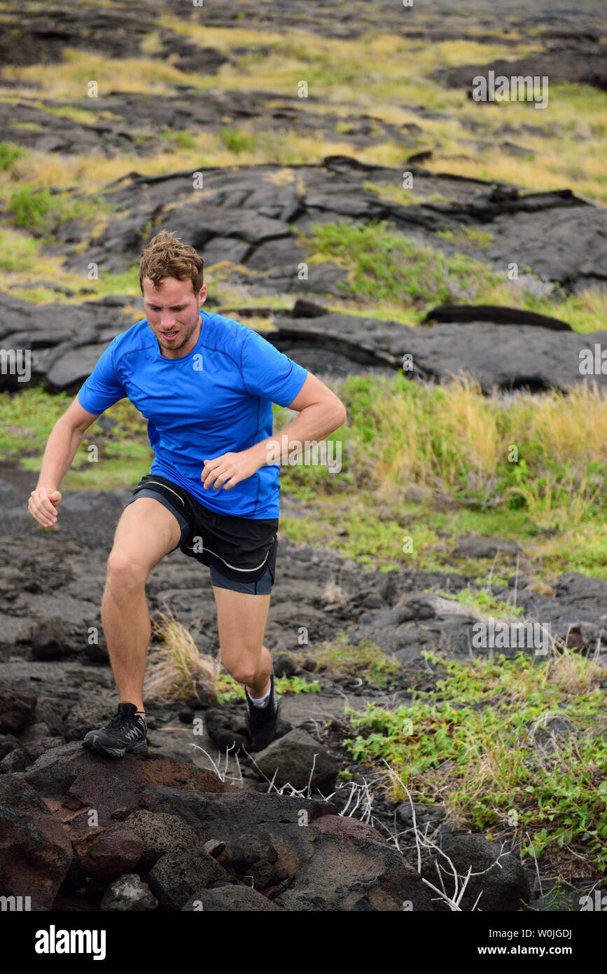 Adult running through mountain hi-res stock photography and images - Alamy