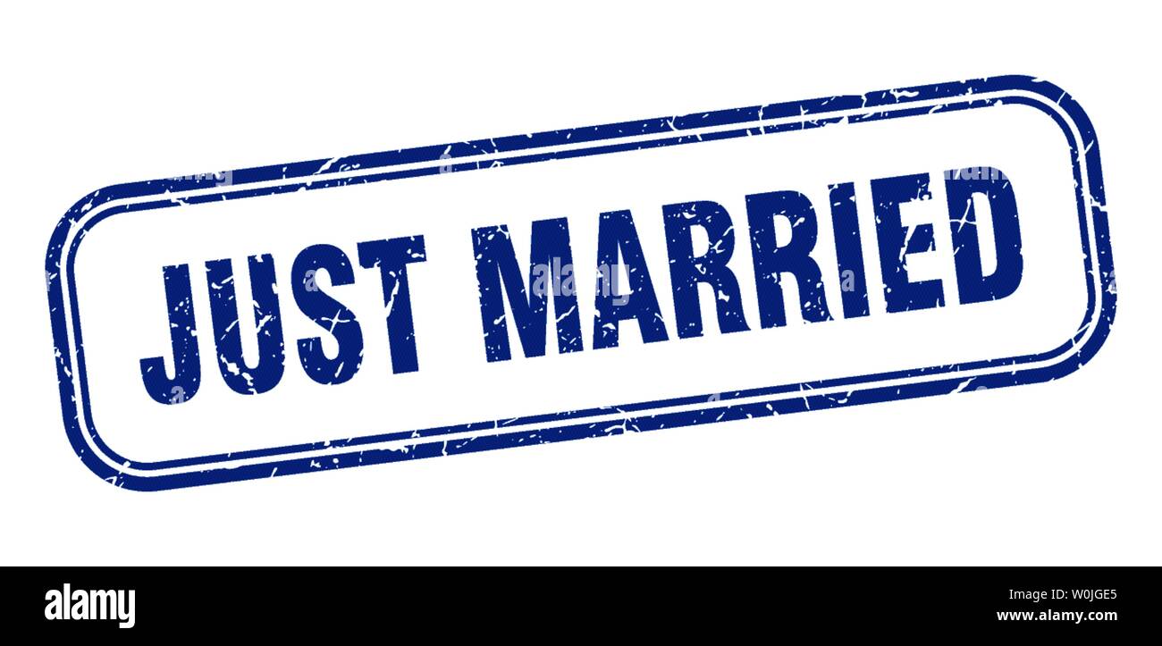 just married stamp. just married square grunge sign. just married Stock ...