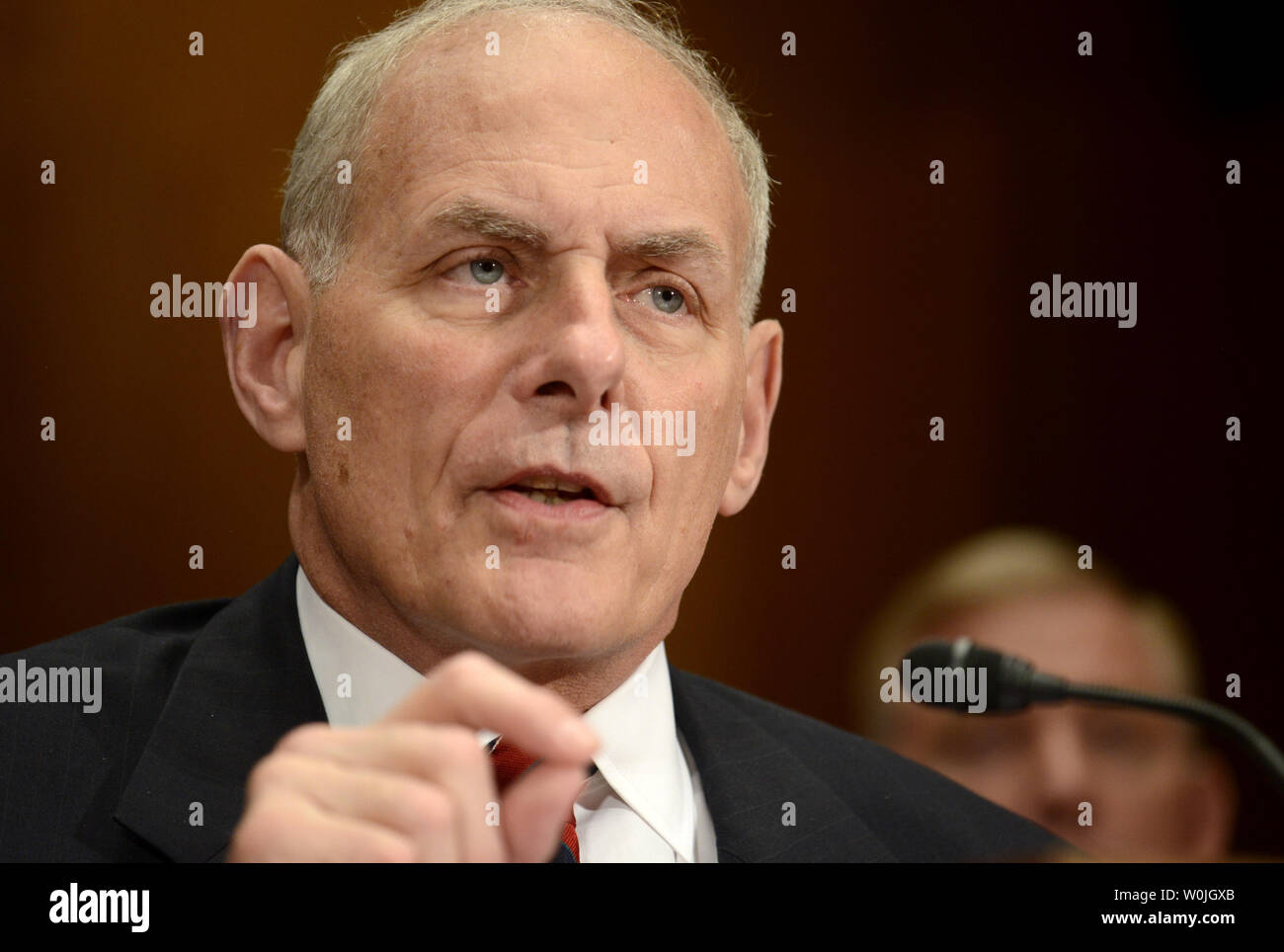 Dept. of Homeland Security Secretary John Kelly makes remarks as he ...