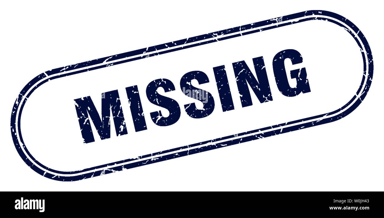 missing stamp. missing square grunge sign. missing Stock Vector Image ...