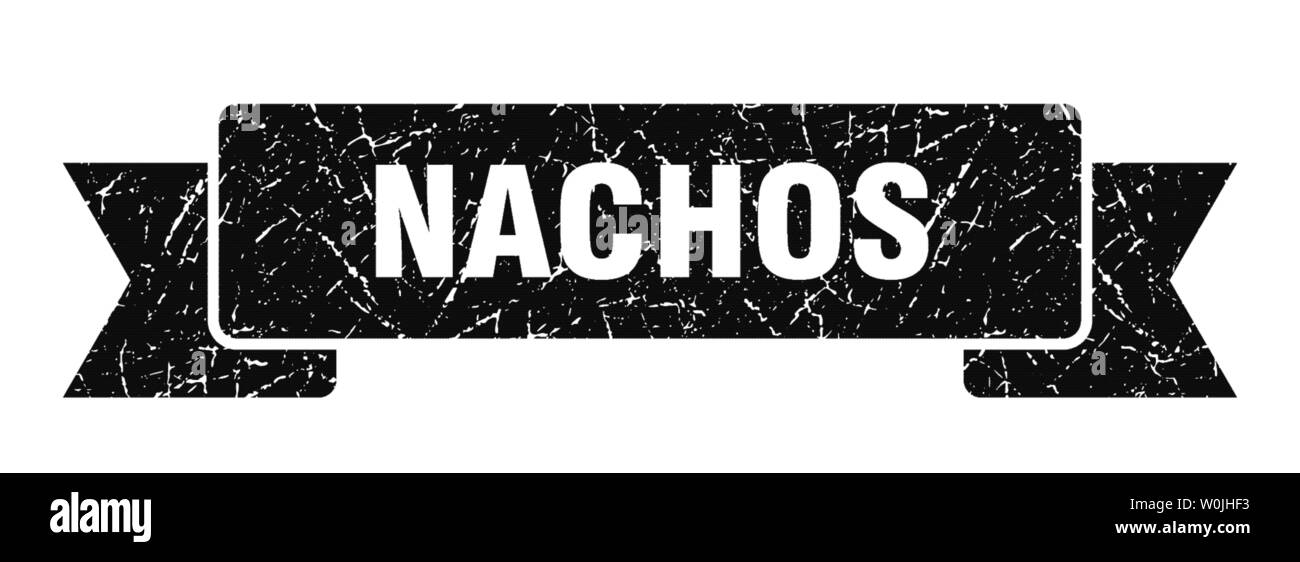 nachos grunge ribbon. nachos sign. nachos banner Stock Vector Image ...