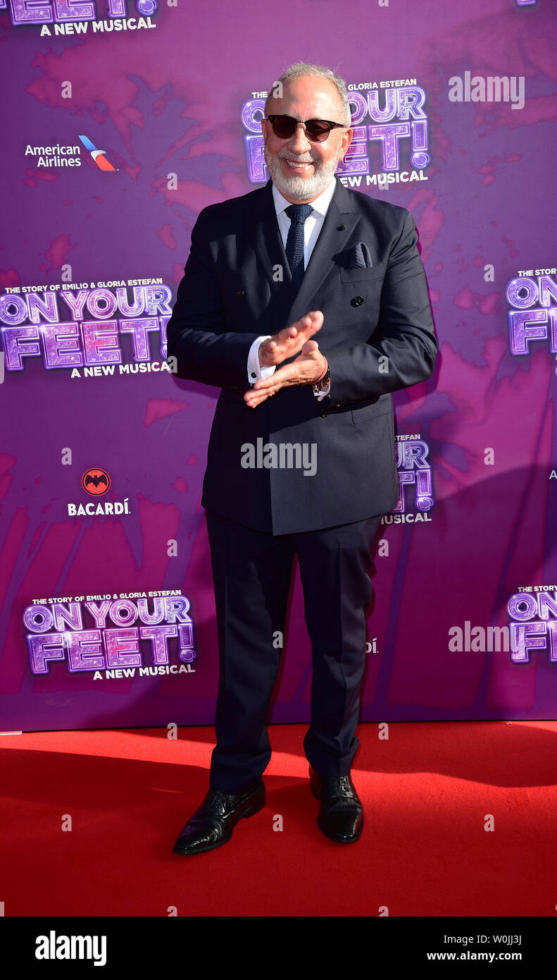 Emilio Estefan arriving for the press night for On Your Feet! at the ...