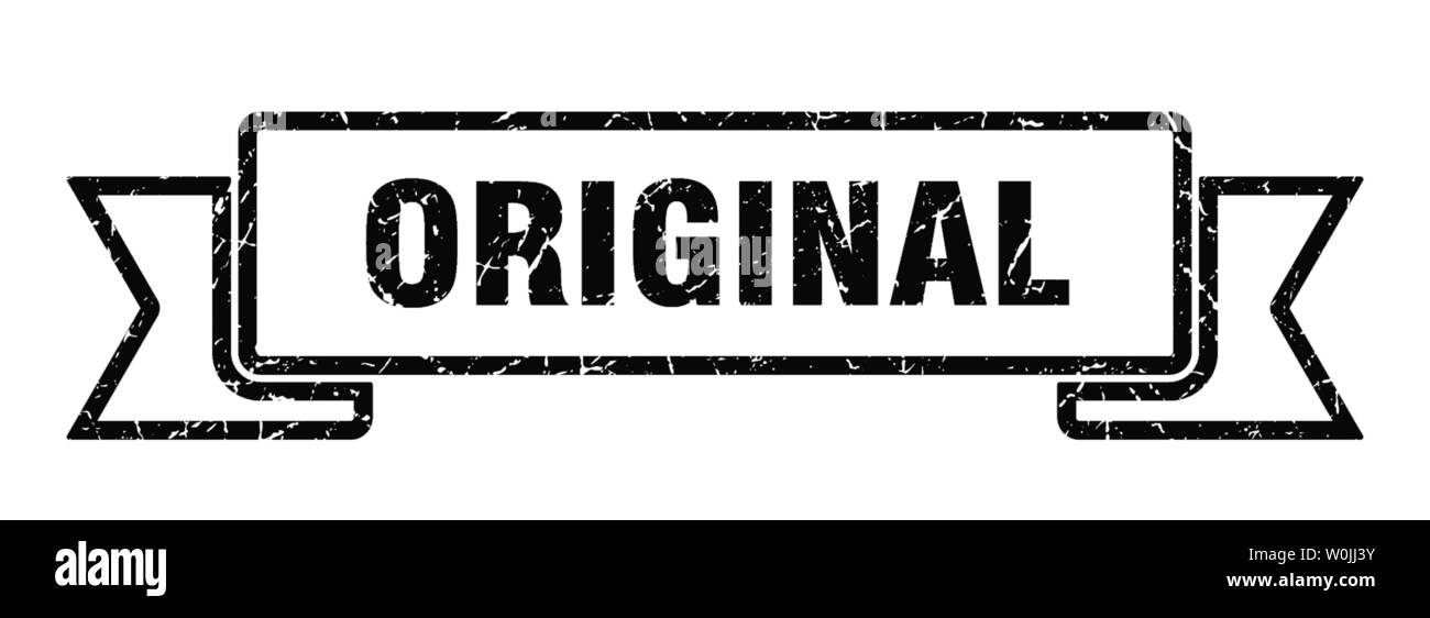 original grunge ribbon. original sign. original banner Stock Vector ...