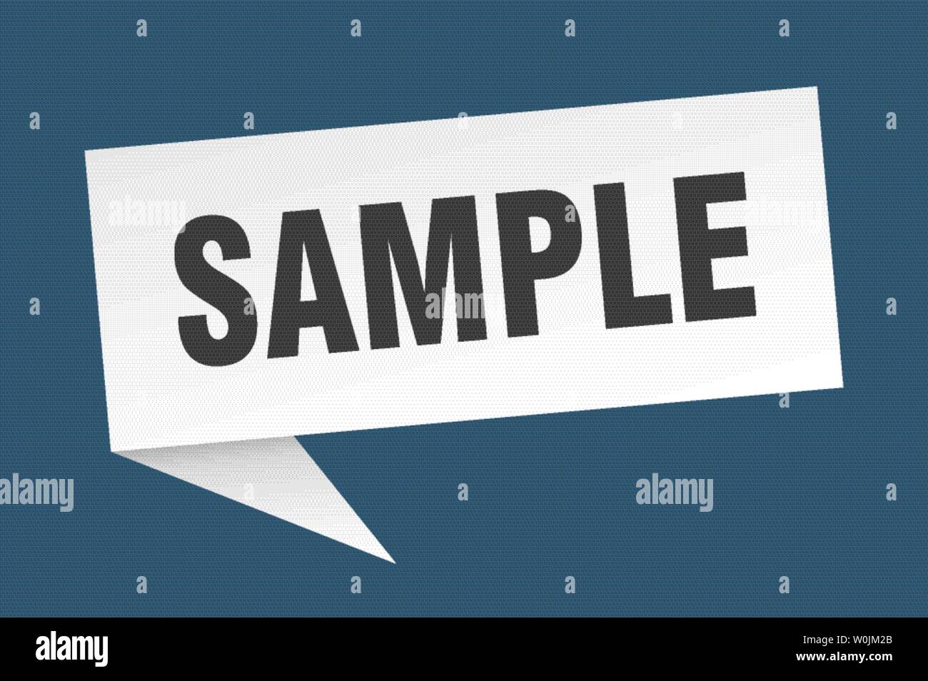 sample speech bubble. sample sign. sample banner Stock Vector Image ...