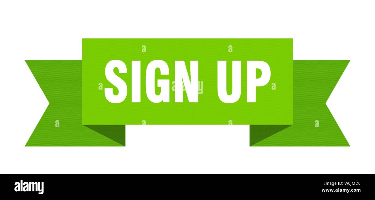 sign up ribbon. sign up isolated sign. sign up banner Stock Vector ...