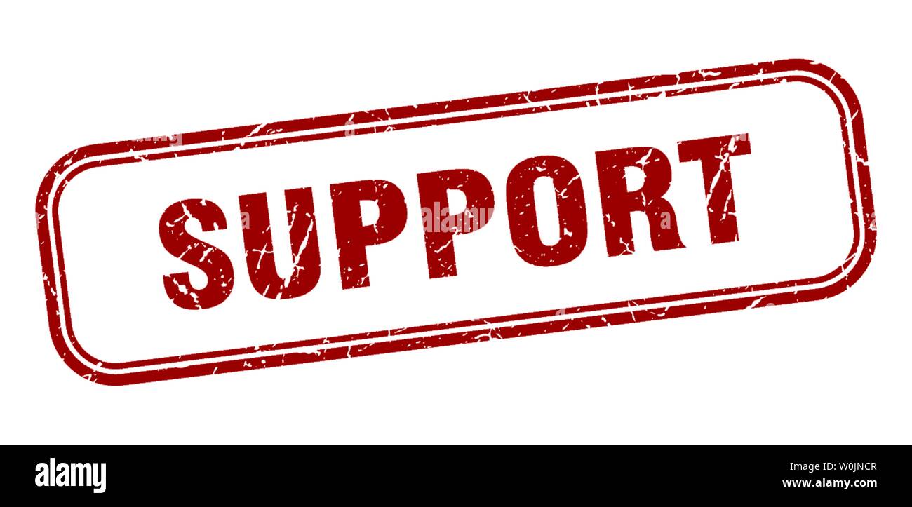 support stamp. support square grunge sign. support Stock Vector Image ...