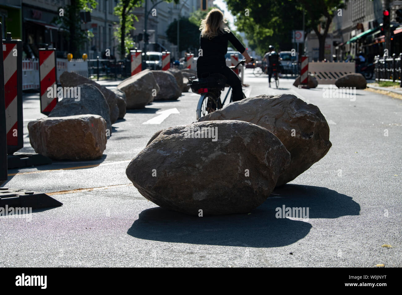 Berlin, Germany. 27th June, 2019. Rocks are located at the intersection ...