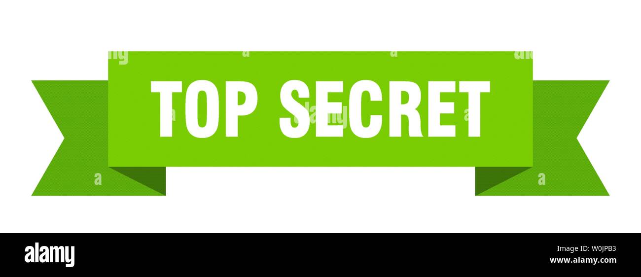 top secret ribbon. top secret isolated sign. top secret banner Stock ...