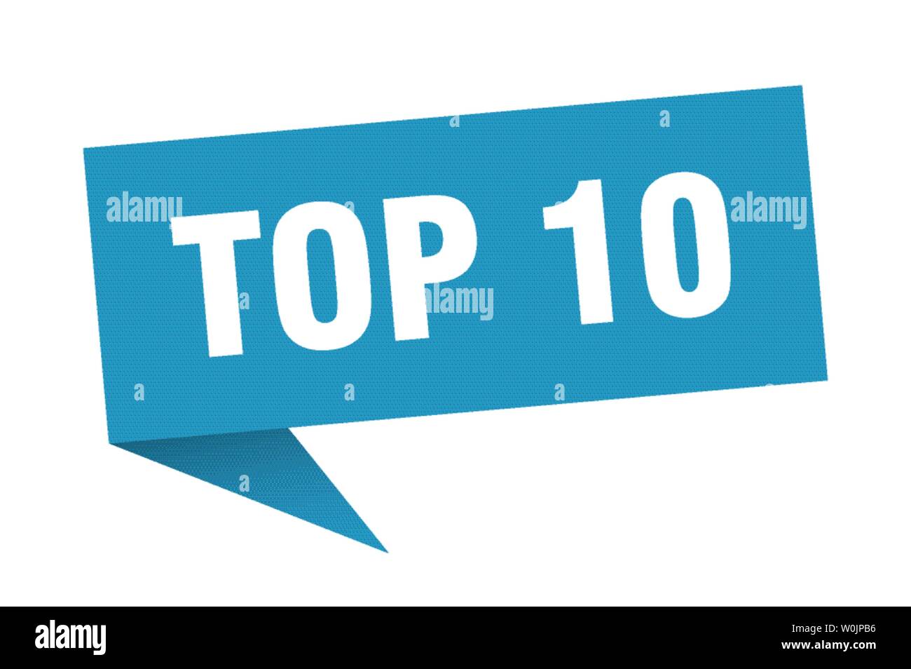 top 10 speech bubble. top 10 sign. top 10 banner Stock Vector Image ...