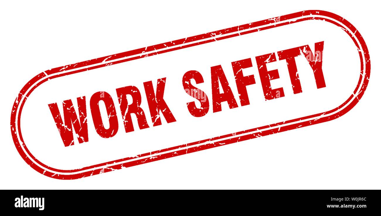 work safety stamp. work safety square grunge sign. work safety Stock ...