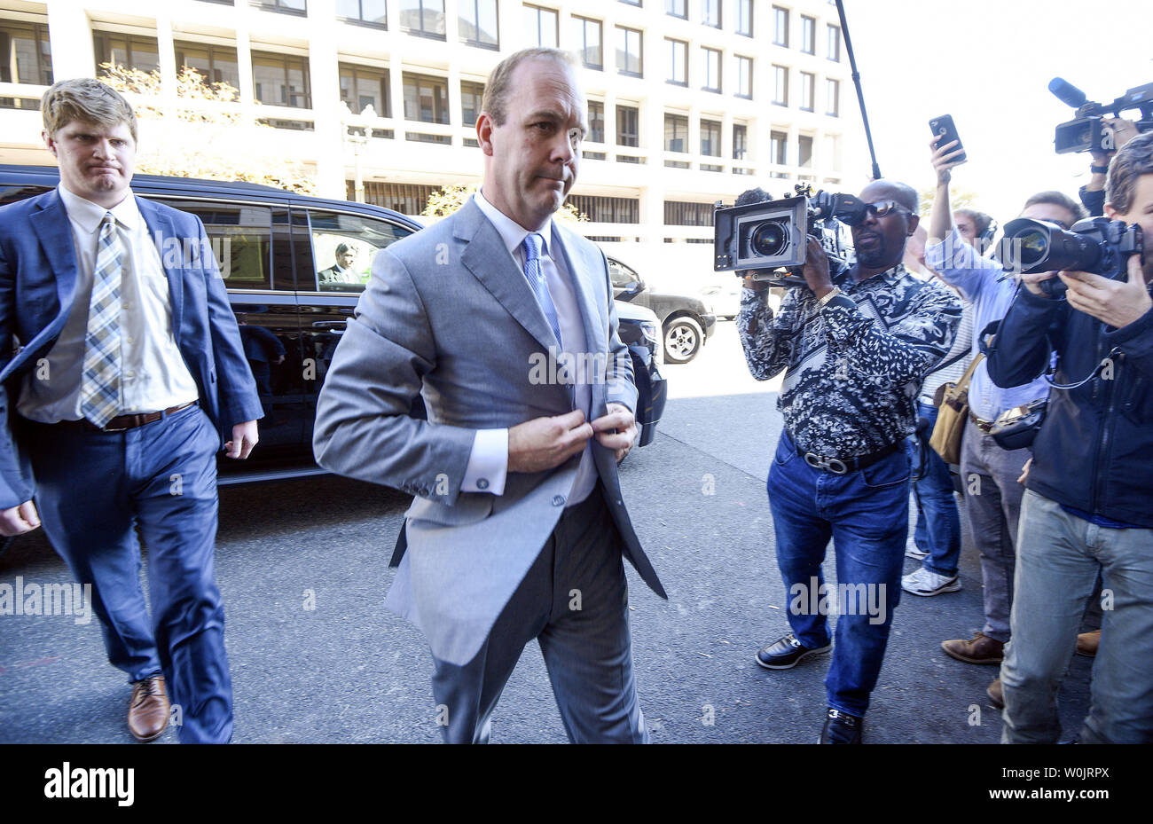 Rick Gates arrives for a status conference at the U.S. District Court ...