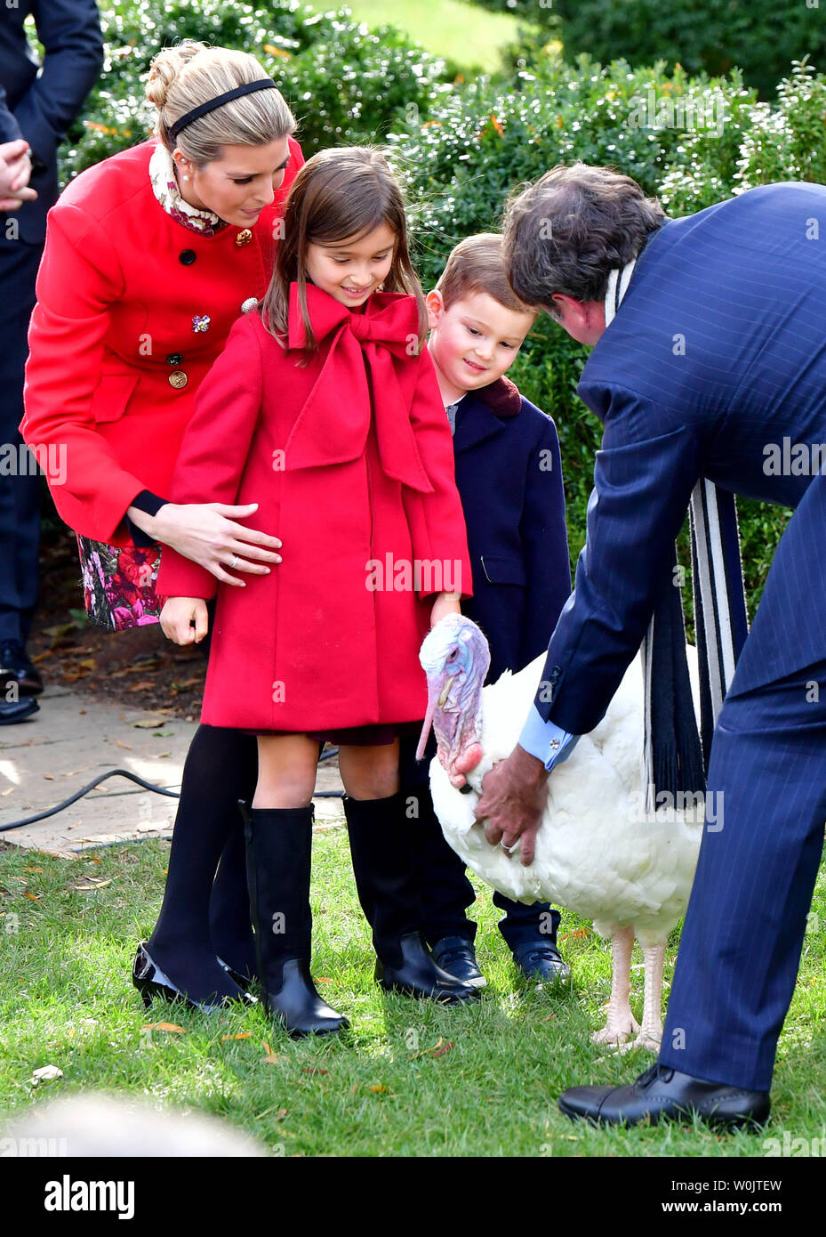 President Donald Trump's daughter Ivanka and children Arabella and ...