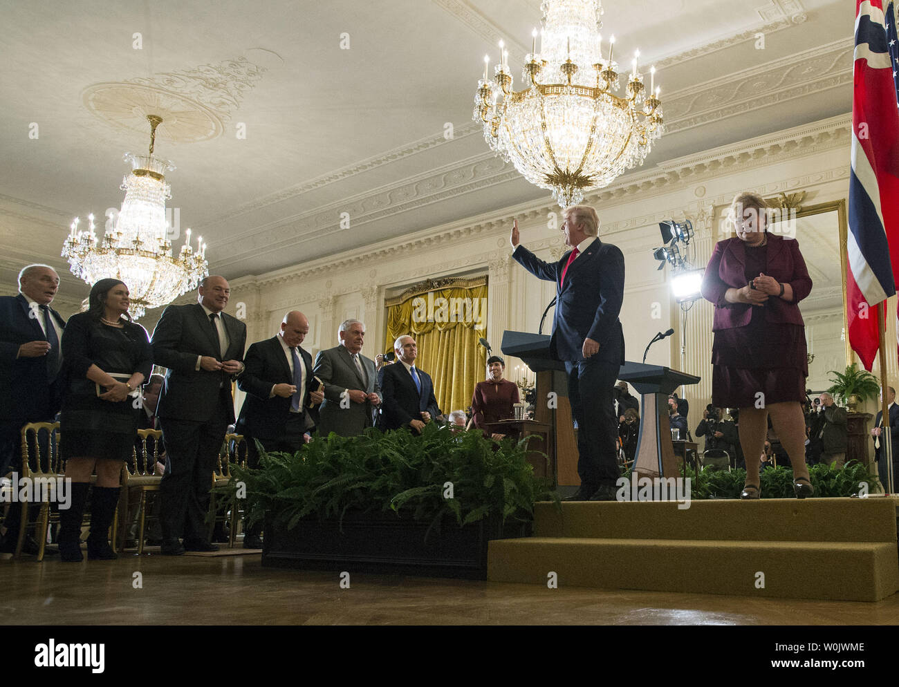 President donald trump norwegian hi-res stock photography and images ...