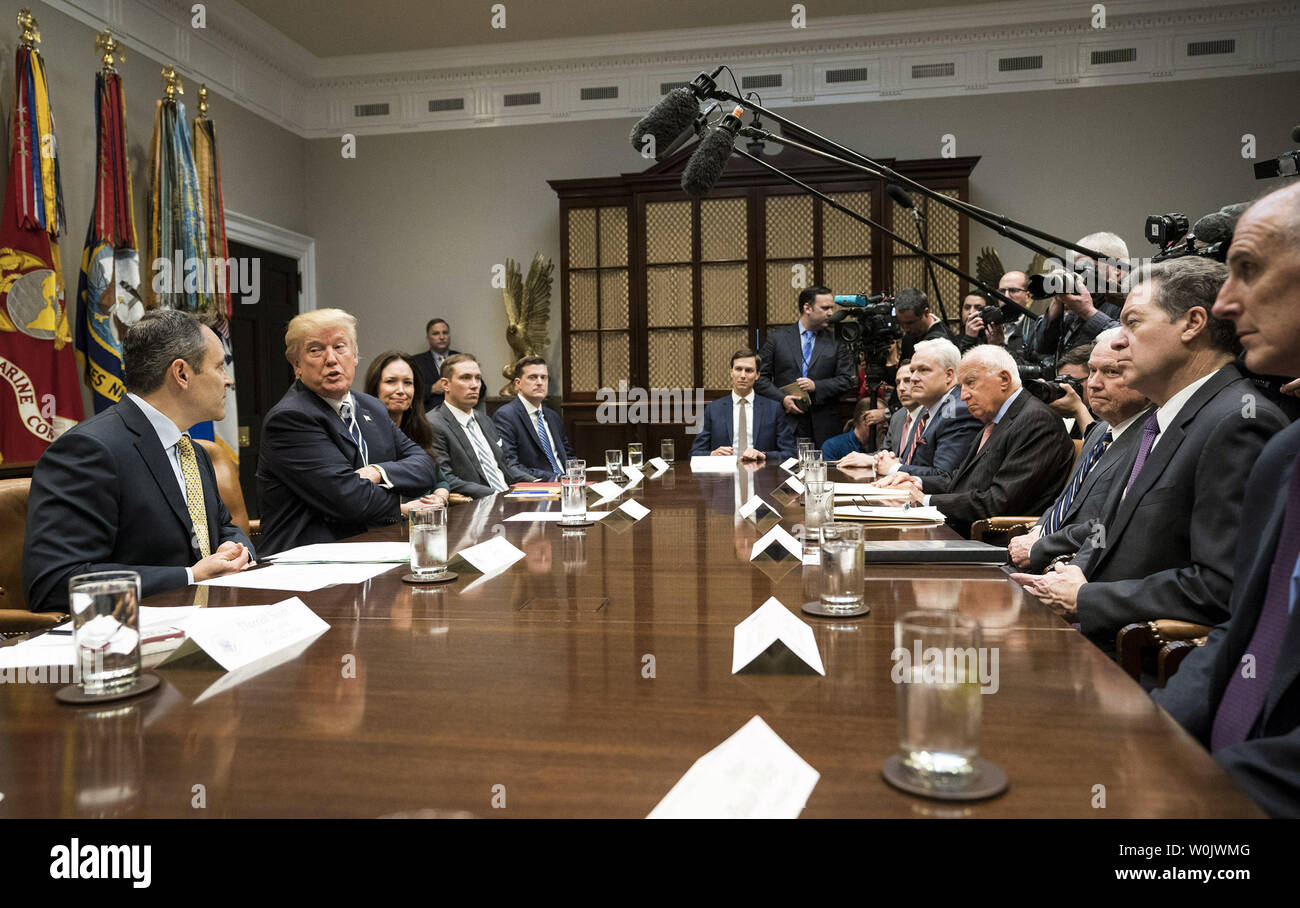 President Donald J. Trump holds a prison reform roundtable in the ...