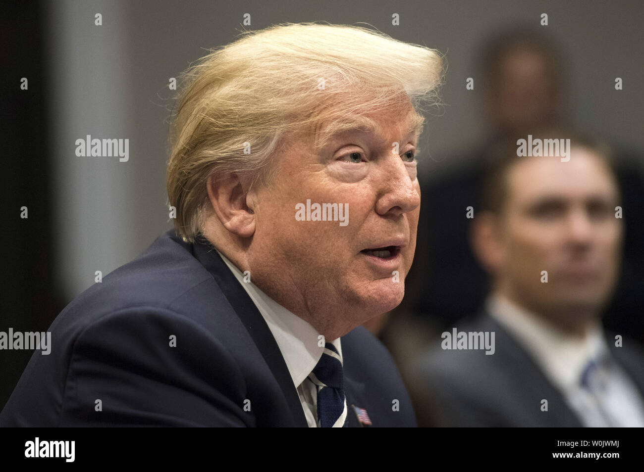 President Donald J. Trump holds a prison reform roundtable in the ...
