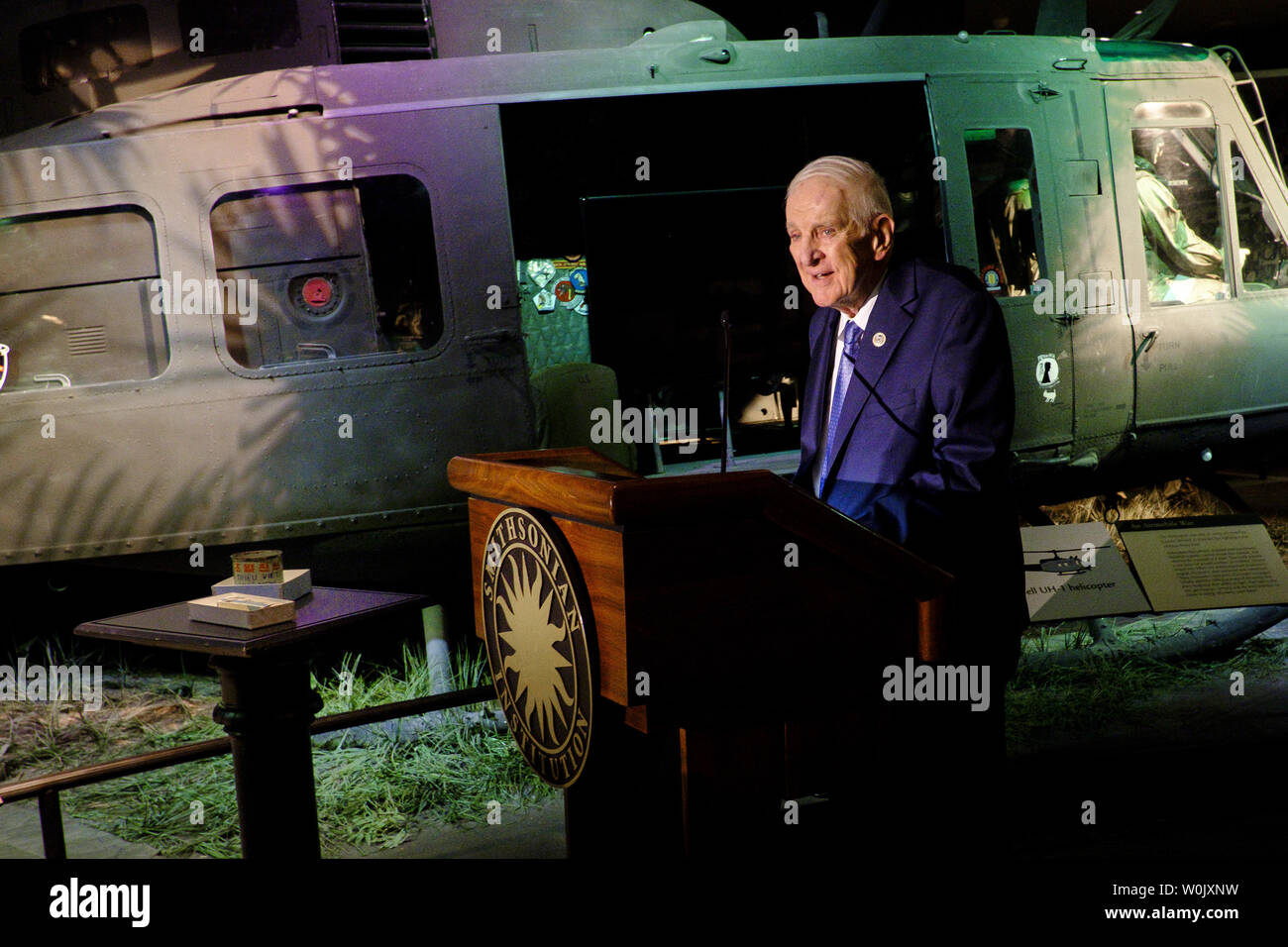 Rep. Sam Johnson, R-TX speaks at a ceremony at the National Museum of ...